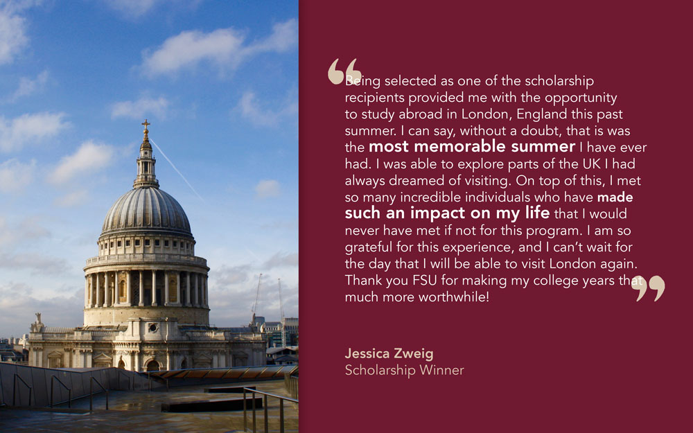 Study Abroad Scholarship Fund | SPARK FSU